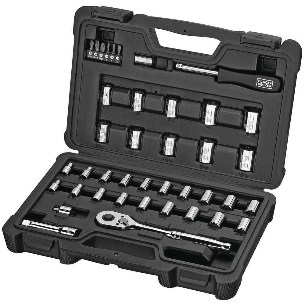 Socket Set 40 Piece BLACK DECKER